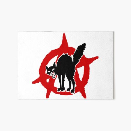 "Anarchy Black Cat logo" Art Board Print by finepaint | Redbubble