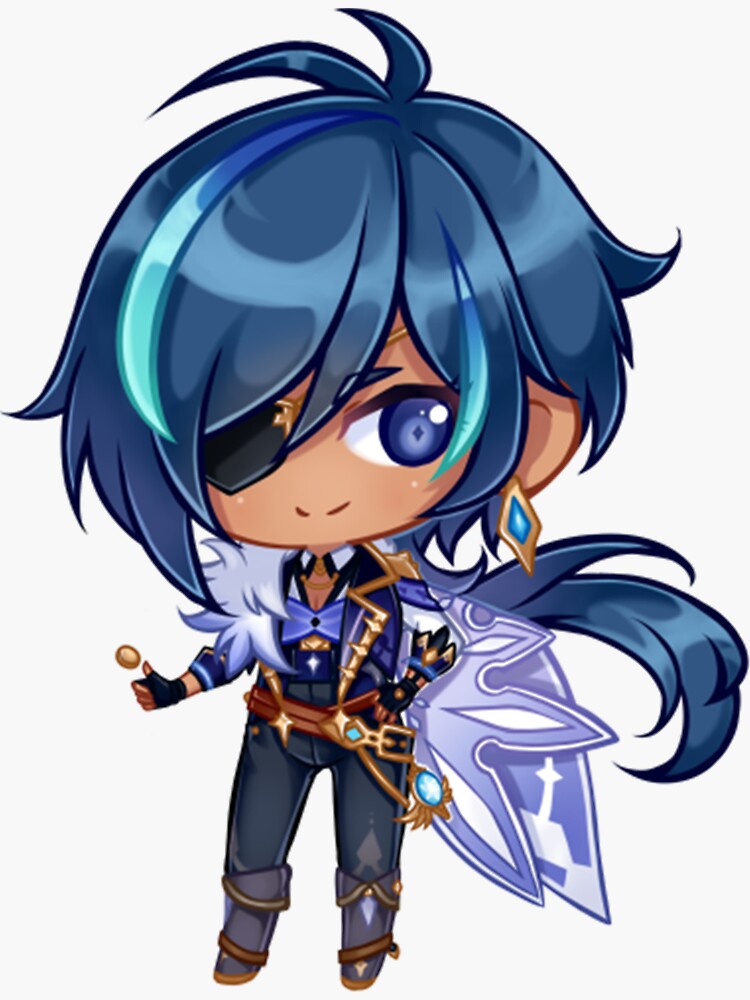 "Kaeya chibi" Sticker by Csatarbotond | Redbubble