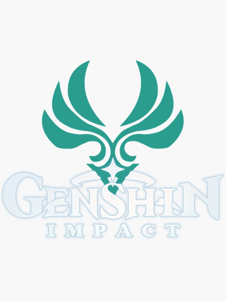 Pegatina «Anemo emblem genshin impact» de Csatarbotond | Redbubble