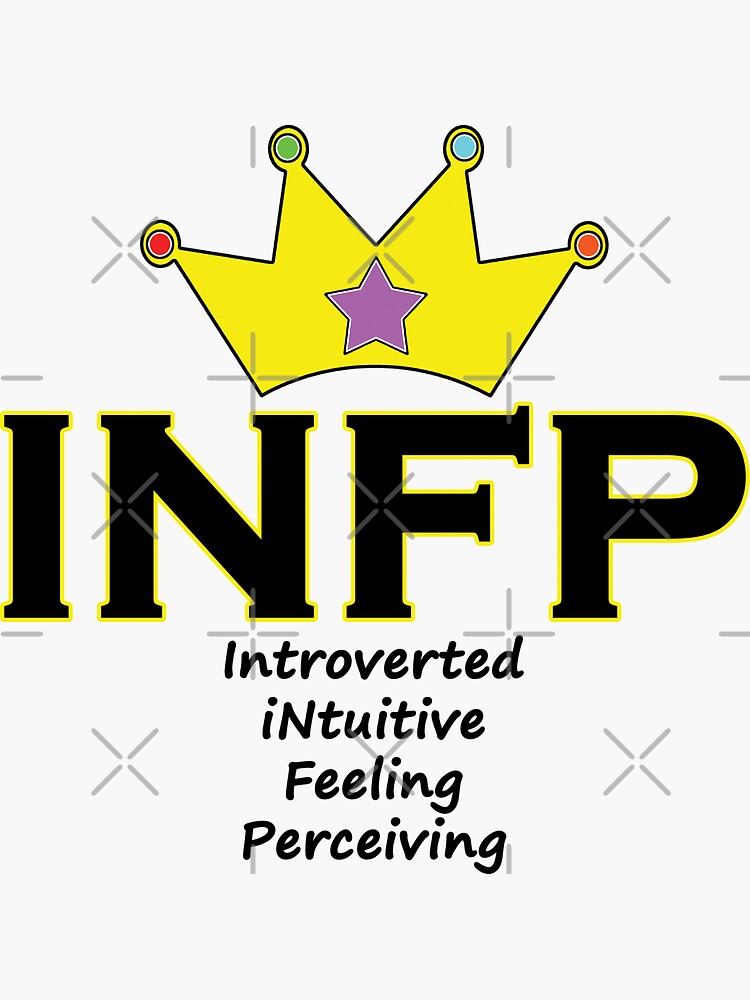 "INFP - Typography Design 2" Sticker for Sale by art-by-shadab | Redbubble