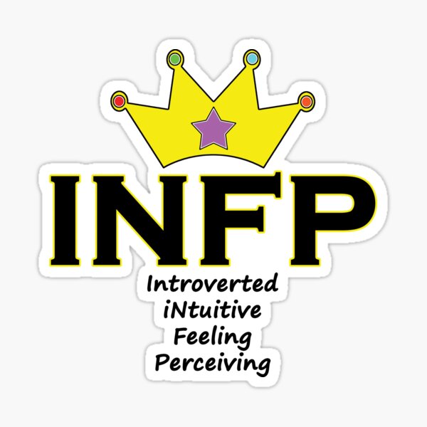 "INFP - Typography Design 2" Sticker for Sale by art-by-shadab | Redbubble