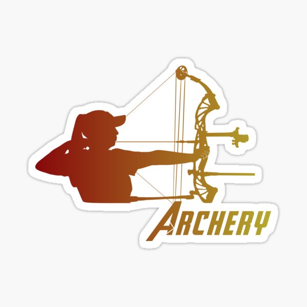 "Women’s Compound Archery" Sticker for Sale by Byrjac-Archery | Redbubble