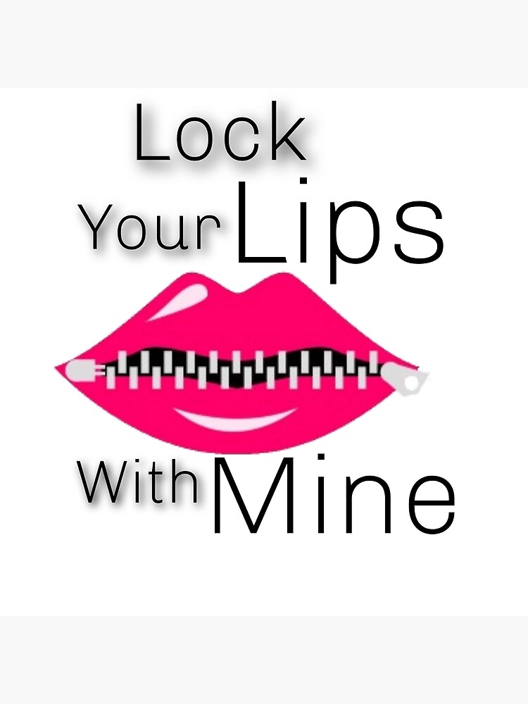 "Lock lips" Poster for Sale by Rritu | Redbubble