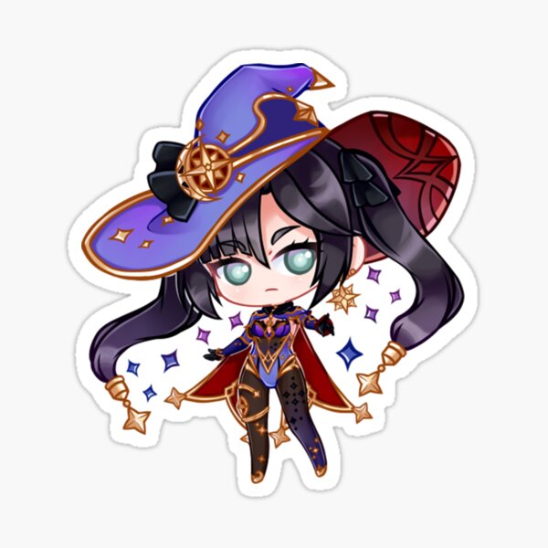"Mona chibi" Sticker for Sale by Csatarbotond | Redbubble