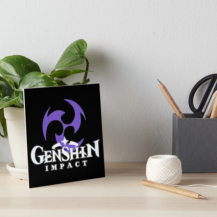 "Electro big emblem genshin impact" Art Board Print by Csatarbotond ...