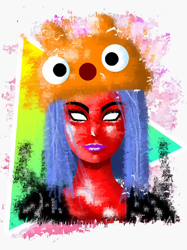 "abstract jenny " Sticker for Sale by Tucker0231 | Redbubble