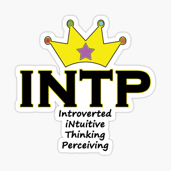 "INTP - Typography Design 2" Sticker by art-by-shadab | Redbubble