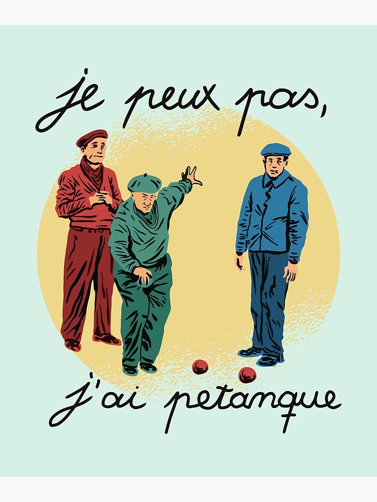 "Petanque" Poster by fabriticstore | Redbubble