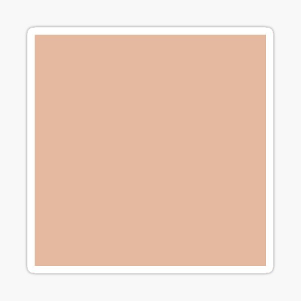 "Solid Pastel Light Peach Orange Monochrome Minimal Design" Sticker by ...