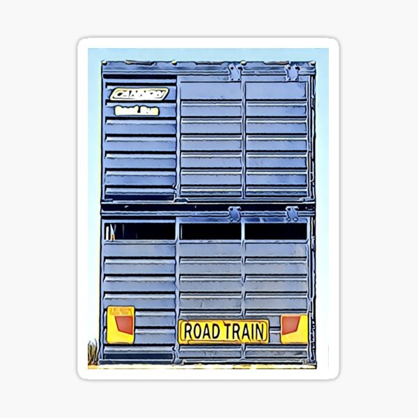 "Blue Road Train" Sticker by Jenni1961 | Redbubble