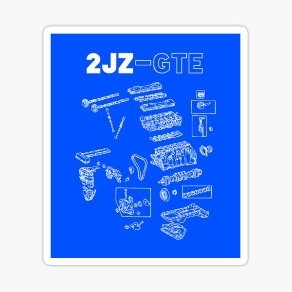 "2JZ GTE" Sticker for Sale by widmore | Redbubble