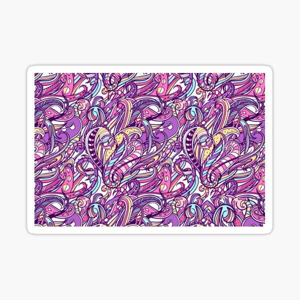 "Colorful Paisley Print Pattern" Sticker for Sale by Tropium-Designs ...