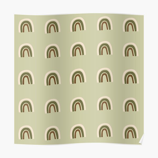"Simple Beige Rainbow Pattern" Poster for Sale by Abbara | Redbubble