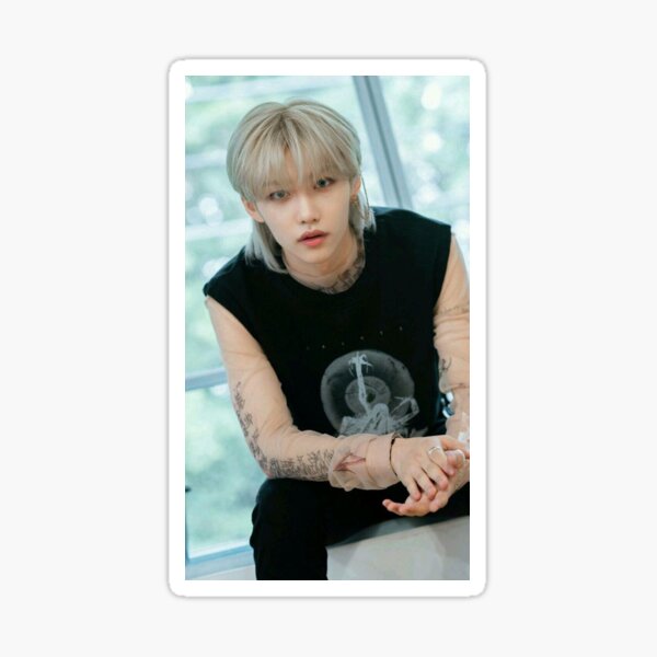 "Felix | Stray Kids" Sticker by xSleepyQueenx | Redbubble