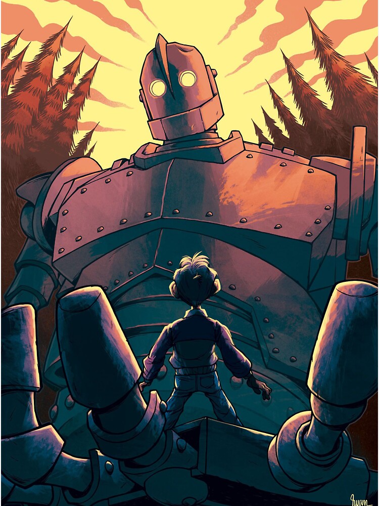 "iron giant." Sticker by Fareredfu | Redbubble