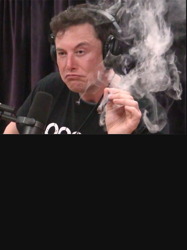 "Elon Musk Smoking Weed Iconic Photo Classic" T-shirt for Sale by ...