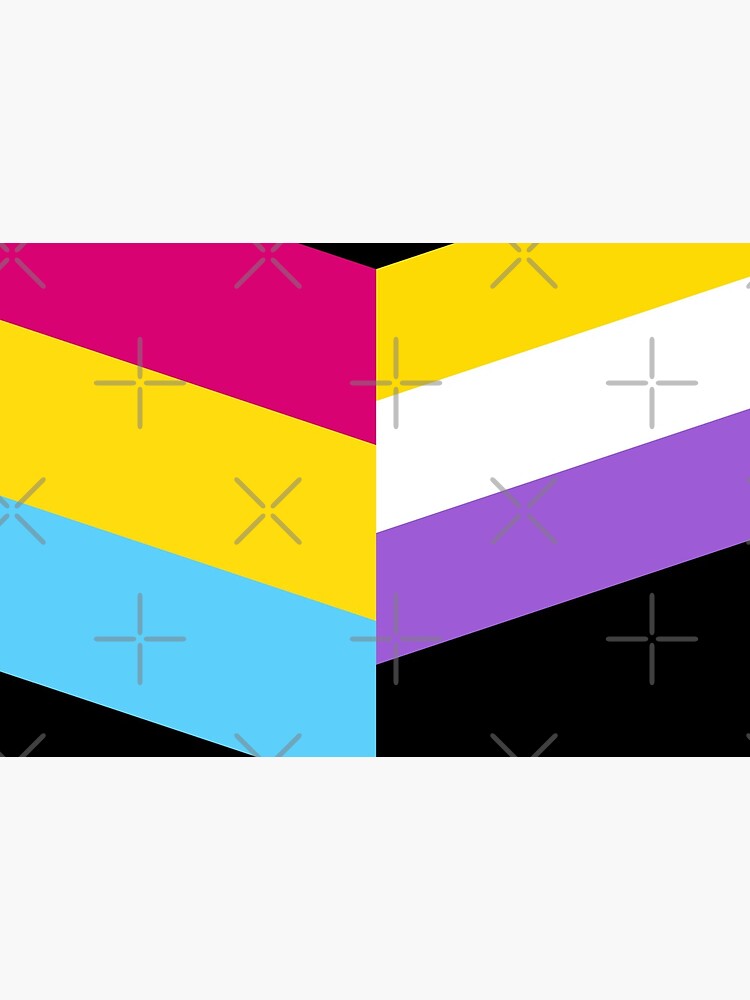 "Pan and Nonbinary Pride" Mask for Sale by FallenFeline | Redbubble