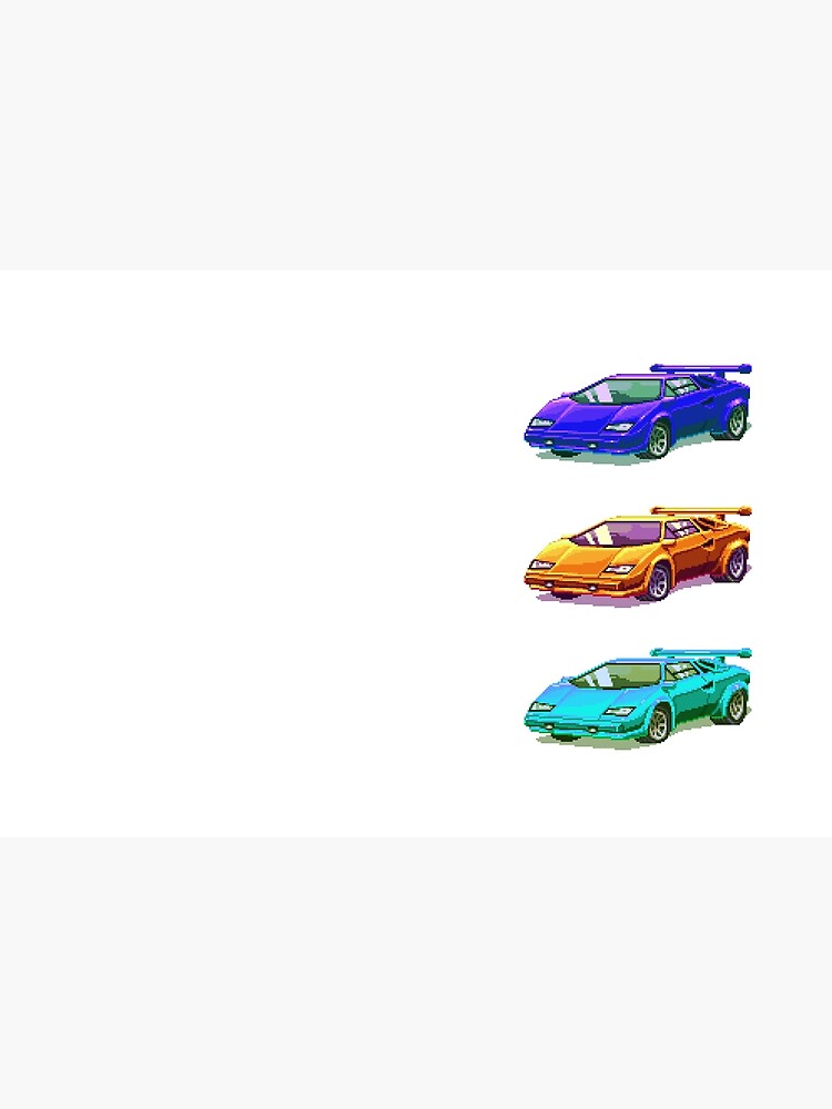 "Lamborghini Countach Sticker pack - Lamborghini Countach pixel art ...