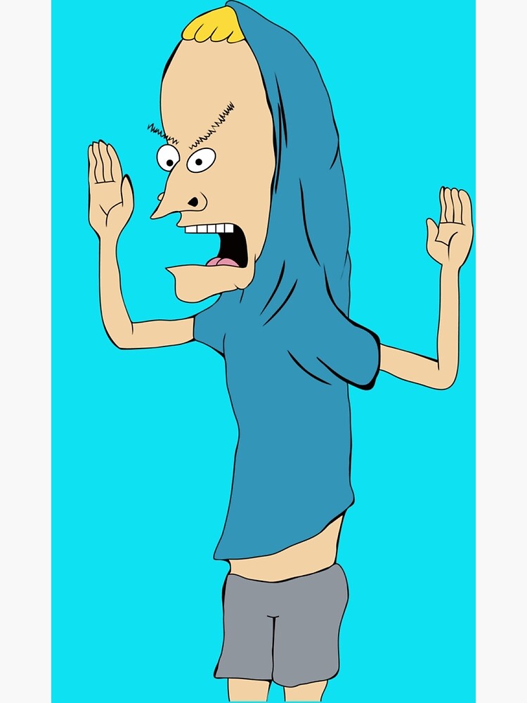 " Beavis Cornholio Cartoon " Canvas Print for Sale by Reo12 | Redbubble