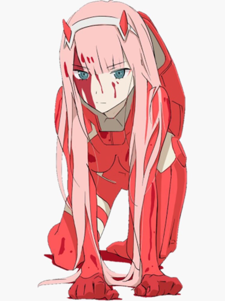 "Zero two" Sticker for Sale by Siposdaniel | Redbubble