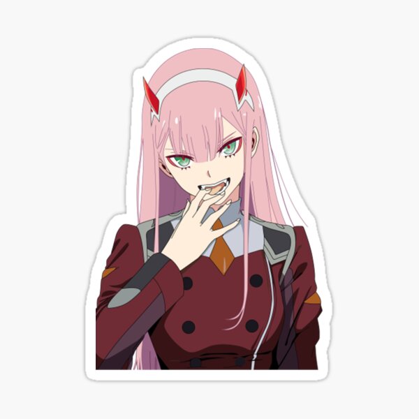 "zero two" Sticker for Sale by Siposdaniel | Redbubble