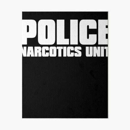 "POLICE Narcotics Unit Law Enforcement Drugs Front Back Men_s Tee ...