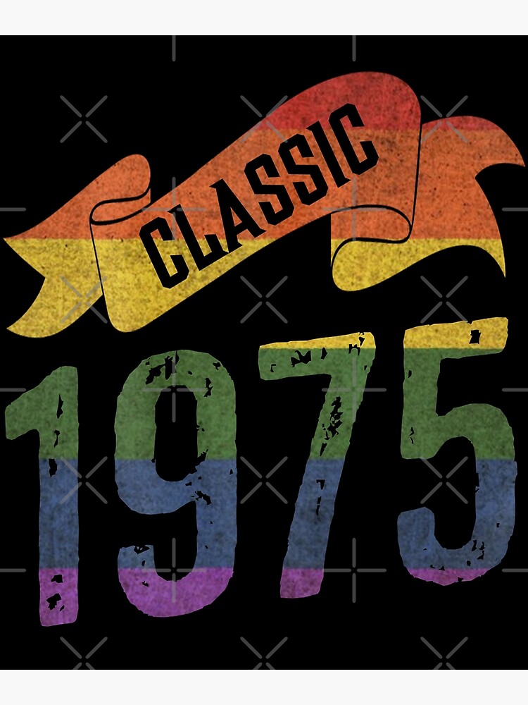 "Classic 1975 Rainbow Colors" Poster by rodmendonca | Redbubble