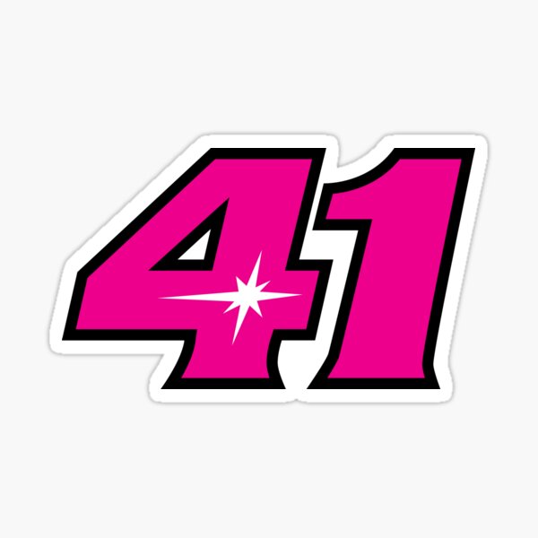 "Aleix Espargaro Number 41 Pink" Sticker for Sale by EazyTeezy | Redbubble