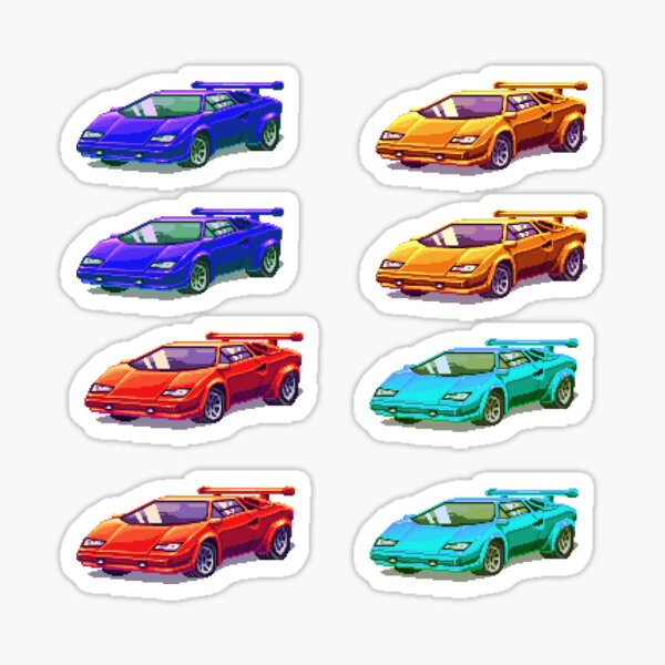 "Lamborghini Sticker pack - Lamborghini Countach Sticker pack" Sticker ...