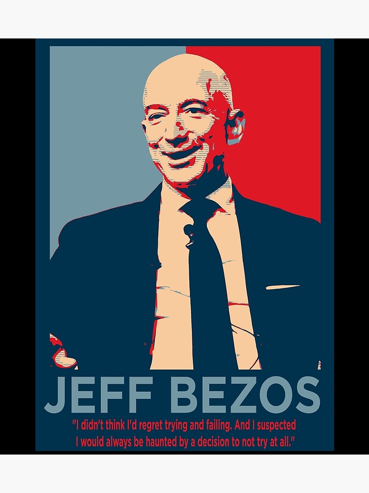 "Jeff Bezos art potrait" Poster by Albat672 | Redbubble