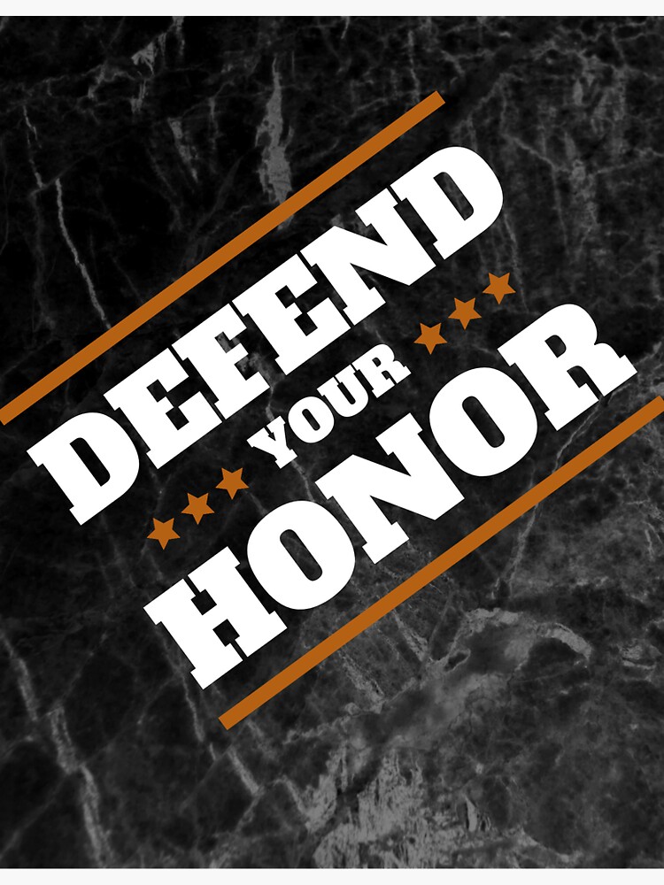 "Defend your honor" Sticker by NidzoEntreprise | Redbubble