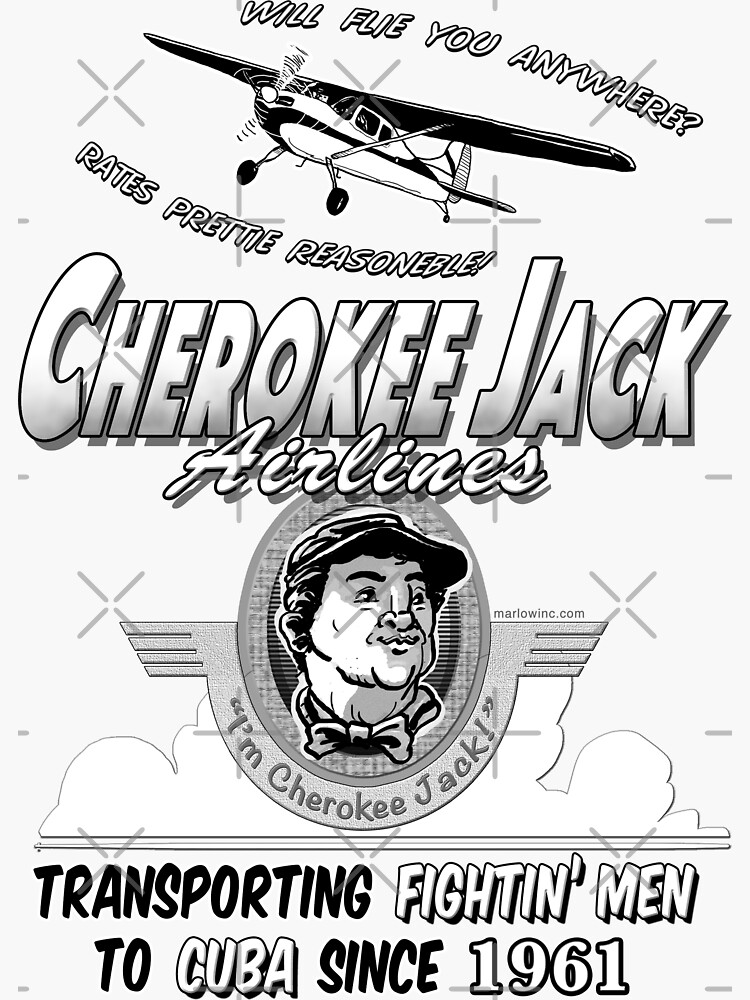 "I'm Cherokee Jack!" Sticker for Sale by marlowinc | Redbubble