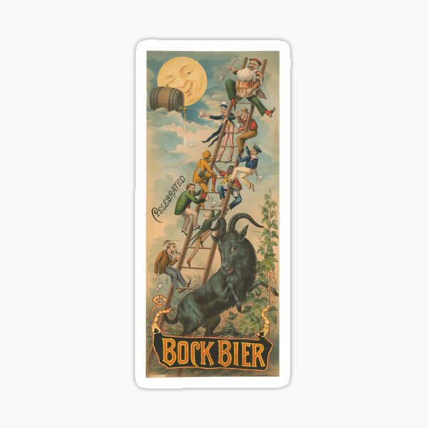 "Celebrated Bock Bier" Sticker by minimalcinema | Redbubble