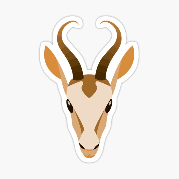 "Gazelle " Sticker for Sale by carocollins | Redbubble