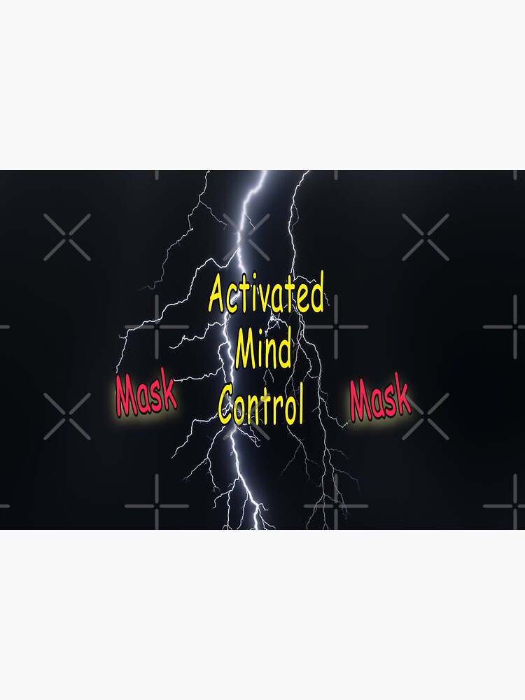 "Activated Mind Control Mask " Sticker by MrNanuq | Redbubble