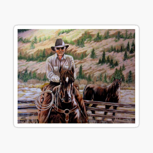 "The $12.00 Resistol And Pecos" Sticker for Sale by susanbergstrom ...