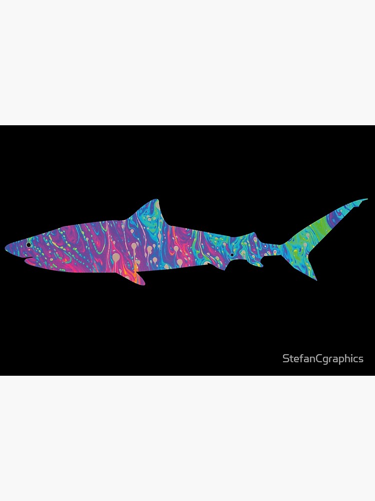 "Psychedelic Shark" Art Print by StefanCgraphics | Redbubble
