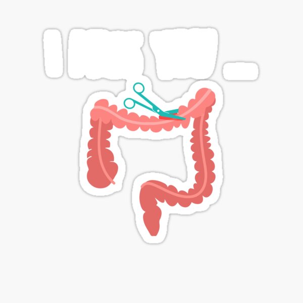 "Missing My Colon Funny Ostomy Ostomate Surgery Humor" Sticker for Sale ...