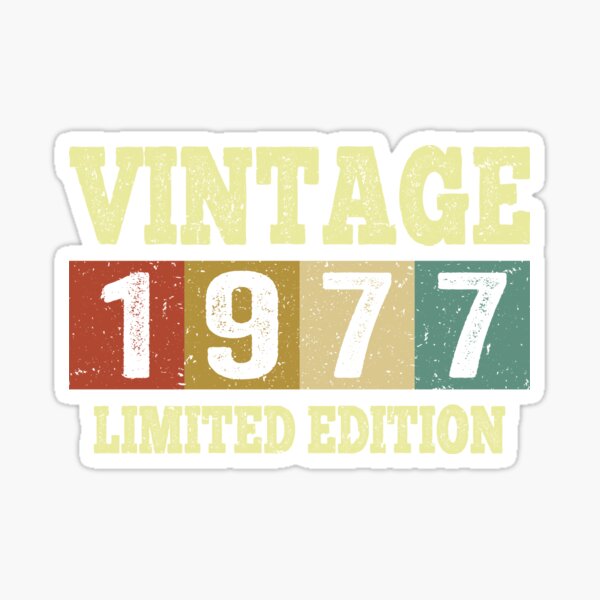 "vintage 1977 limited edition, vintage 1977 shirt, 44th birthday, 44th ...