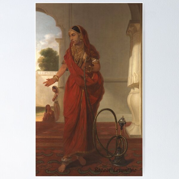 "Dancing Girl with a Hookah, 1772, Tilly Kettle" Poster for Sale by ...