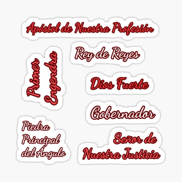 "Names of Jesus Spanish Sticker Pack 10 of 14" Sticker for Sale by ...