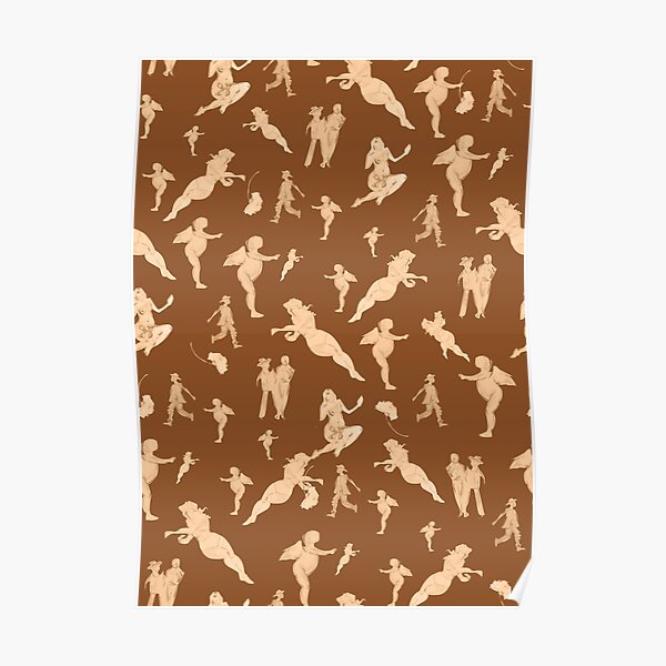 "human figure pattern design" Poster for Sale by cemreyigitsahin ...