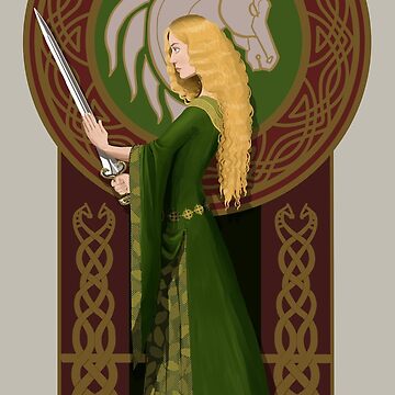 "Lady of Rohan " Art Board Print for Sale by TanjaKosta | Redbubble