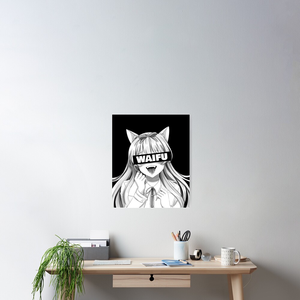 "Waifu Fanart Japanese Kawaii Anime Manga Japan" Poster by DerNerd ...