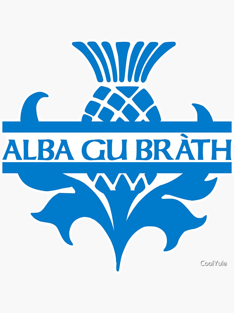 "Alba Gu Brath Scottish Thistle" Sticker for Sale by CoolYule | Redbubble