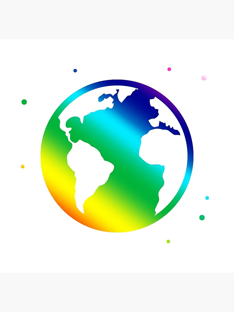 "Rainbow Earth" Poster by IdyllT | Redbubble