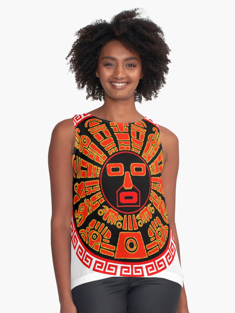 "Psychedelic God Inca Sol Inti" Sticker by Indian-summer | Redbubble