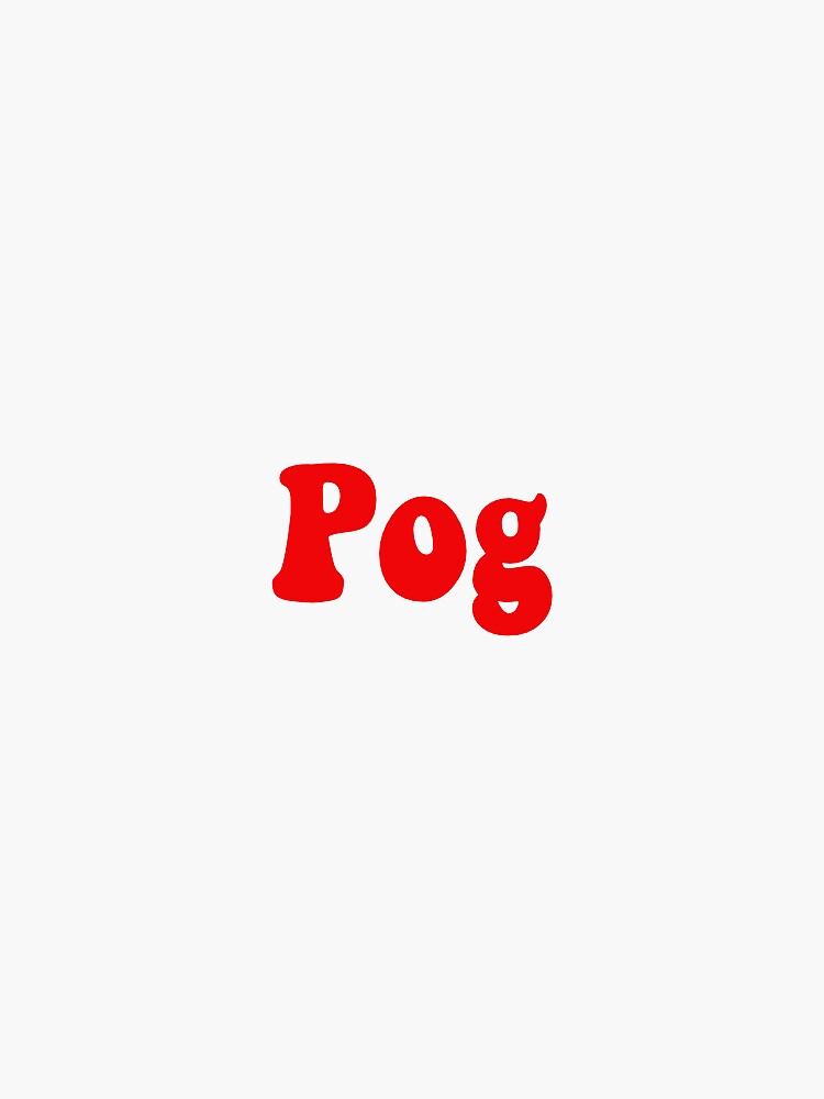 "Pog" Sticker for Sale by ayshasdesigns | Redbubble