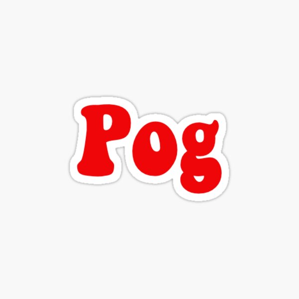 "Pog" Sticker for Sale by ayshasdesigns | Redbubble