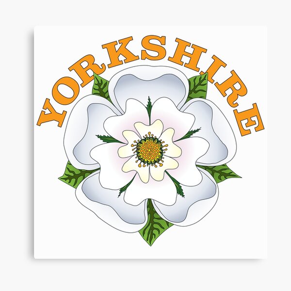 "White Rose of Yorkshire" Canvas Print for Sale by Yorkshire-Stuff ...